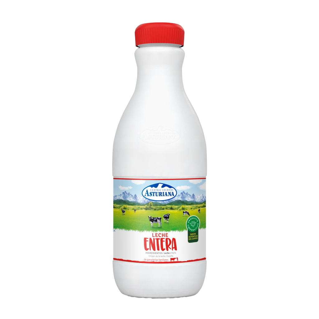 Full-cream milk bottle 1.5 L | Central Lechera Asturiana