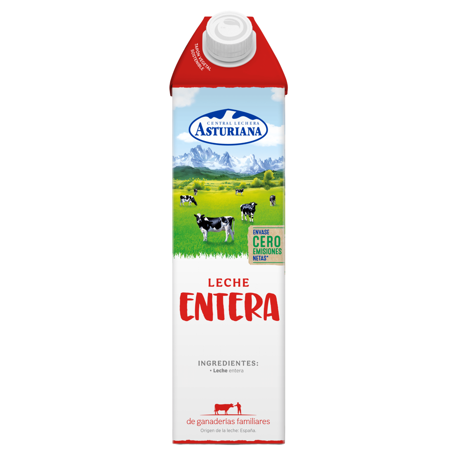Leche entera 1l: Valor nutricional | Central Lechera Asturiana